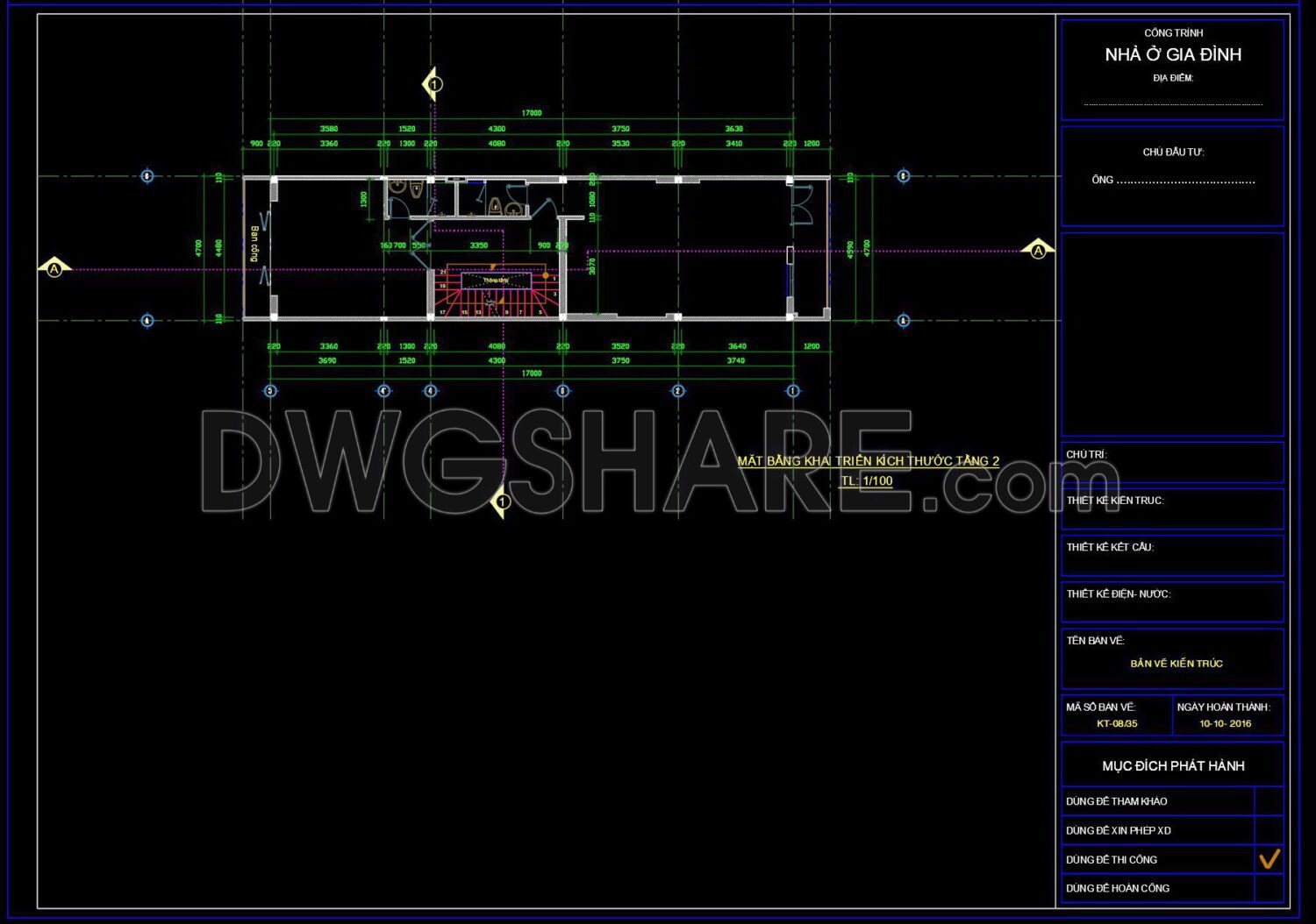 349. CAD design drawings for a 3-story townhouse with dimensions of 4 ...