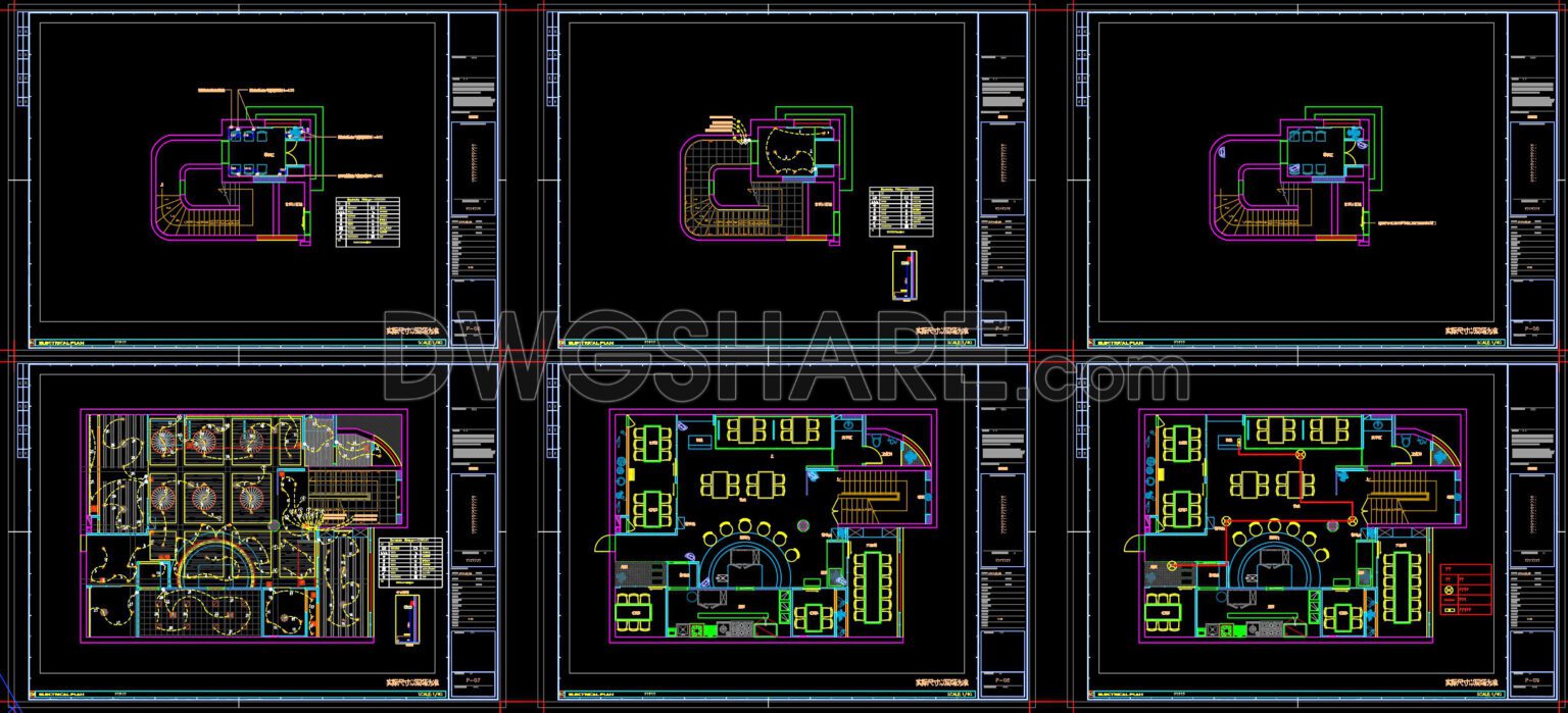 35. CAD Construction Drawings for the Interior Design and Decoration of ...