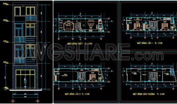 274. Structural Drawings Of 2-Story House A Complete Project 4.2m x 18m ...