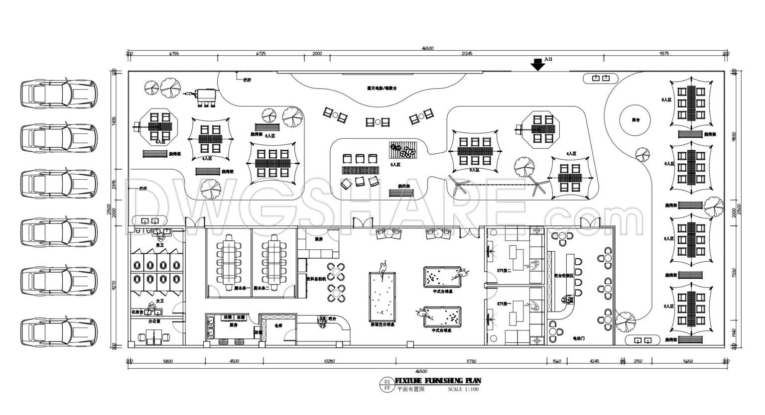 36. Download CAD Floor Plan Drawings for Outdoor Camping Entertainment ...