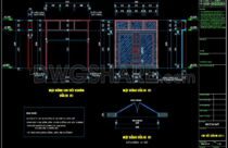 22.A set of trees and shrubs color top view AutoCAD blocks