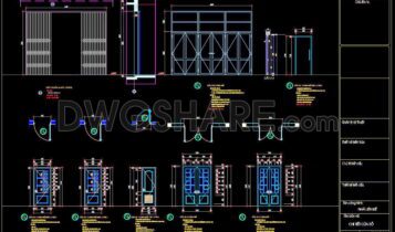 79.Garage doors AutoCAD blocks free download