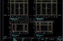 141.Arch Window CAD Blocks Elevation Design Free Download