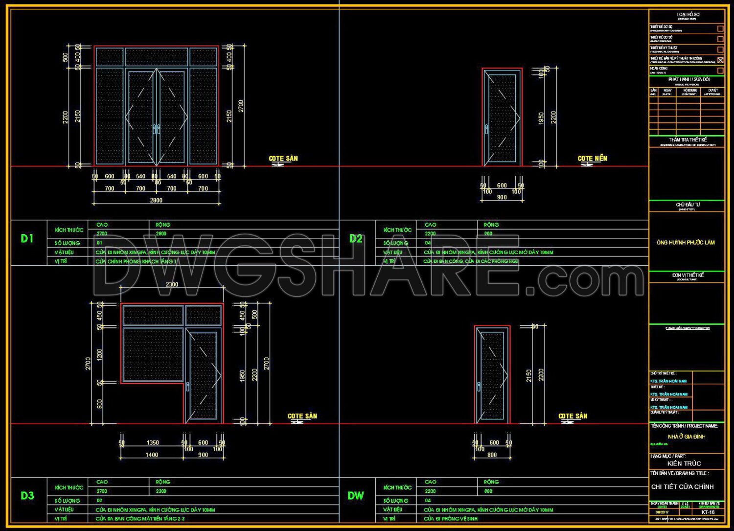 552. Detailed CAD Drawings Of Doors, Windows For Download