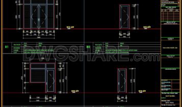 543. Free CAD Frameless Glass Railing Detail DWG