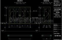 375. Free Download detailed CAD drawings of townhouse stairs