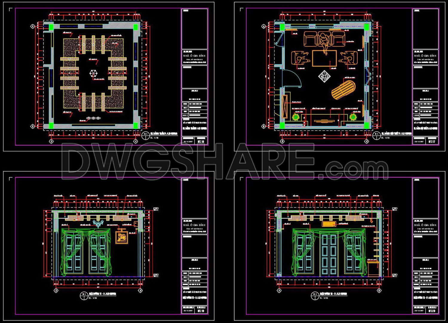 12. House Design Drawings of Interior Design For Download
