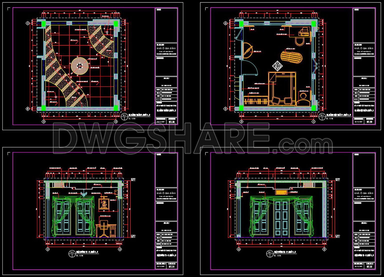 12. House Design Drawings of Interior Design For Download