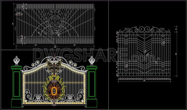 159. CAD drawings detailing gates available for download