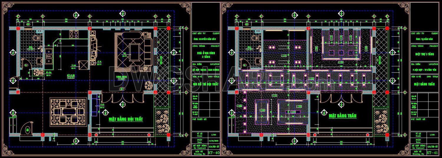 19. Download detailed CAD drawings of interior wall elevations for the ...
