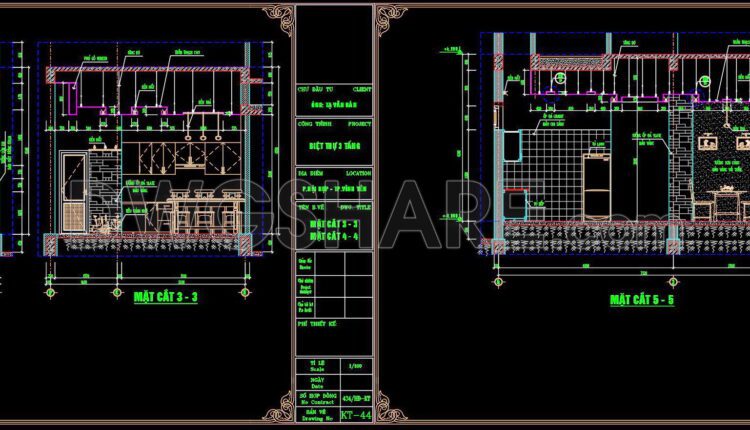 19. Download detailed CAD drawings of interior wall elevations for the ...