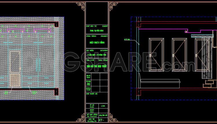 19. Download detailed CAD drawings of interior wall elevations for the ...