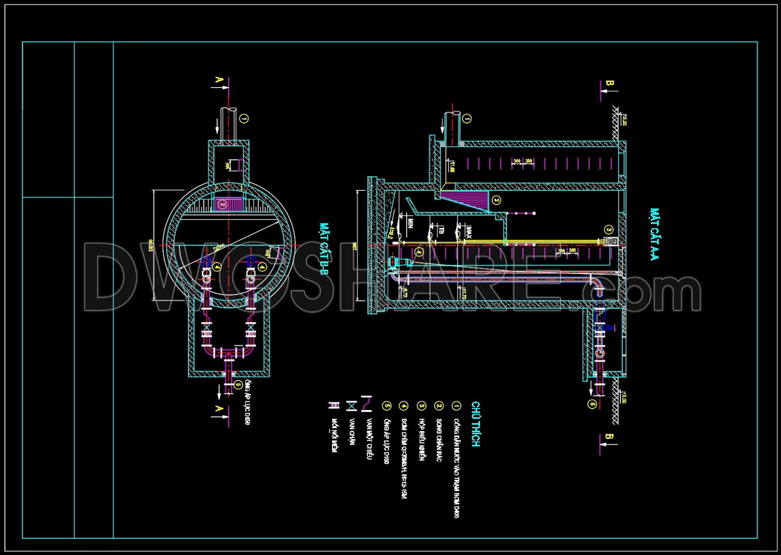 216. Free download of technical CAD drawings for the installation of ...