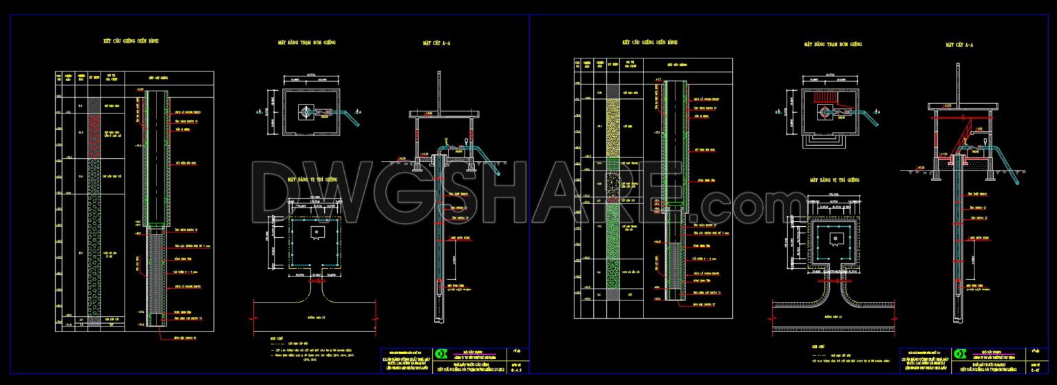 219. Download free CAD technical and structural drawings of well pump ...