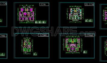 45 models of gypsum cornices and gypsum components in CAD drawings