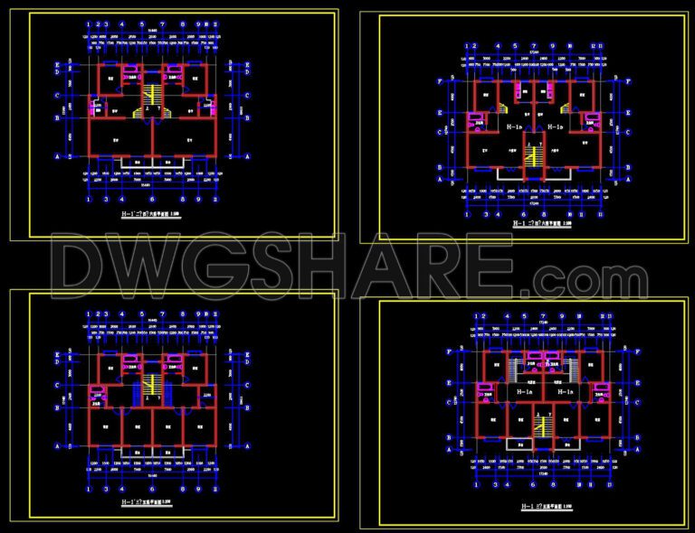 228. Functional layout plans of apartments ranging from 130m2 to 200m2
