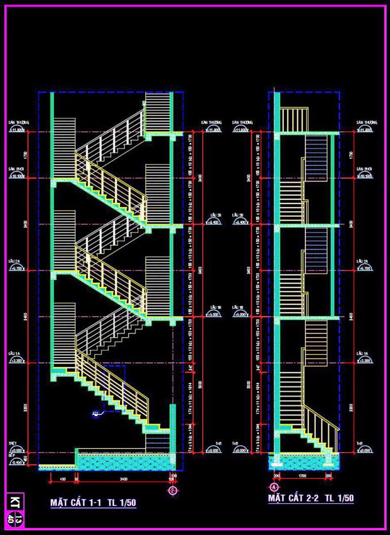 233. Download detailed CAD drawings of townhouse stairs