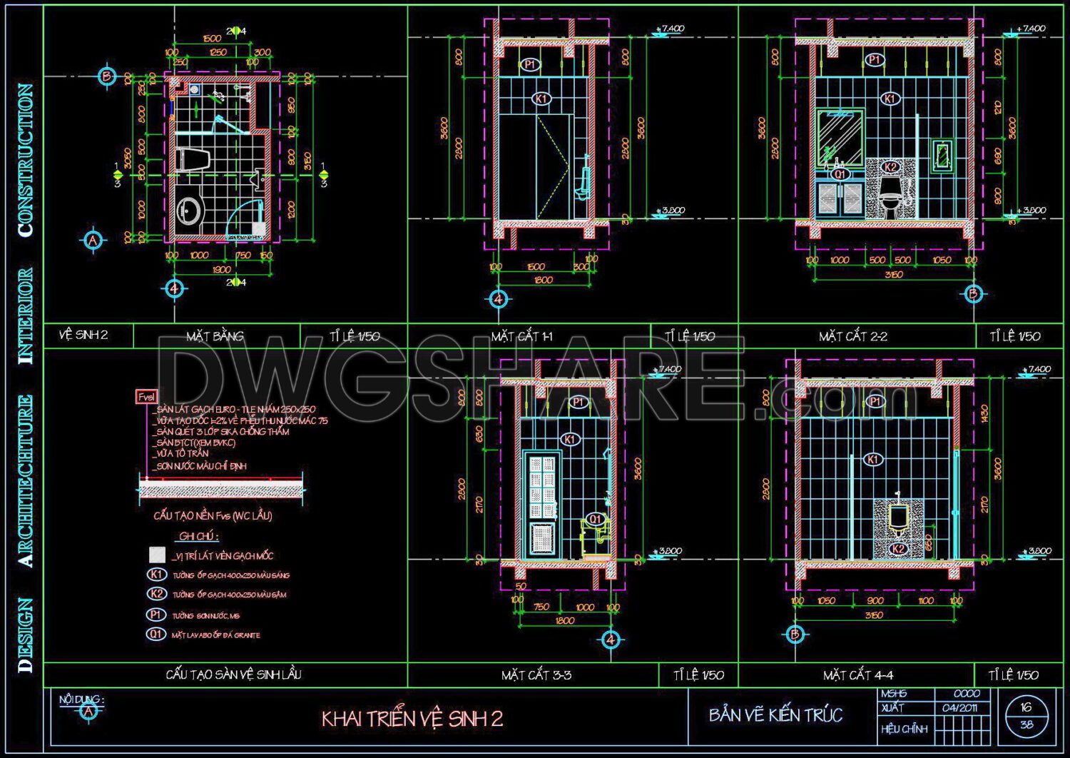 234. Free download of CAD technical drawings for the construction of ...