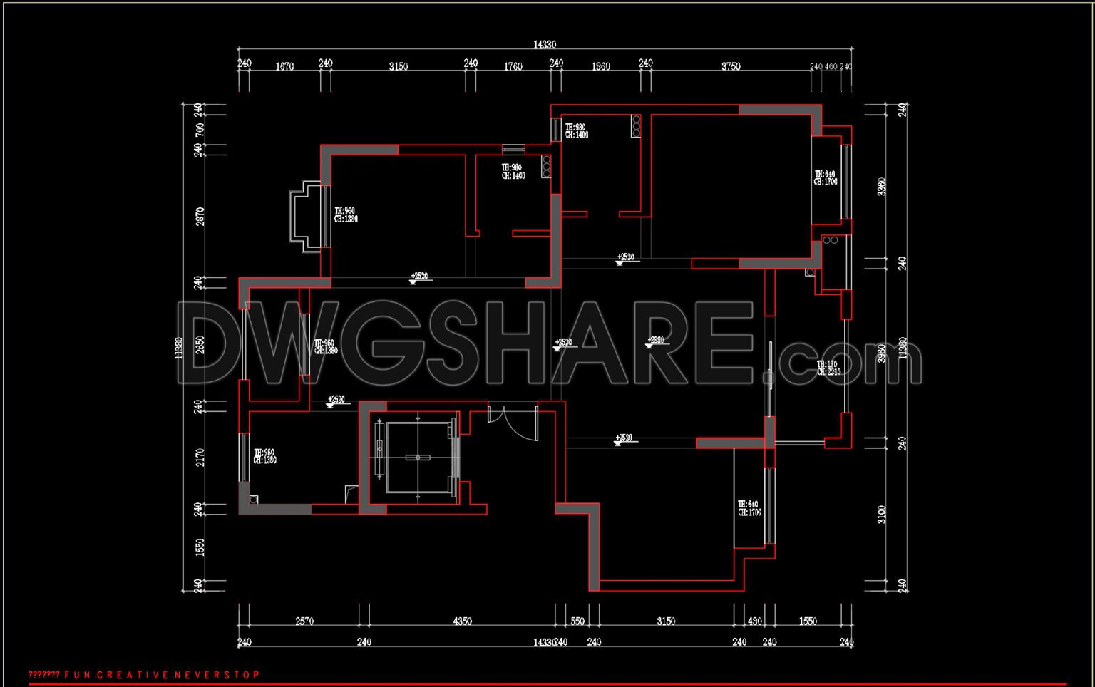 235. Functional layout plans of 110m2 apartments