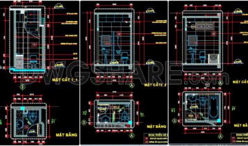 79.Toilet Sewer and Water Line Layout CAD Drawing DWG