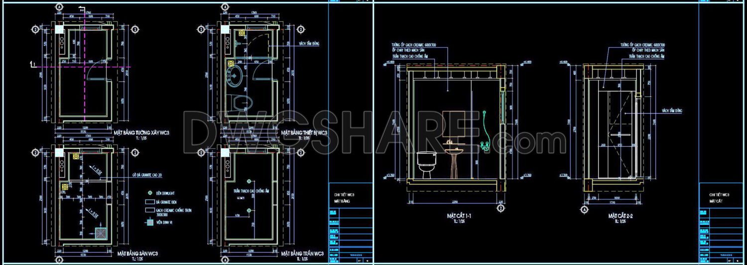 258. Free download of CAD technical drawings for the construction of ...