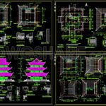 26. Chinese Architecture CAD Drawings - Chinese Tower - Free Cad Blocks ...