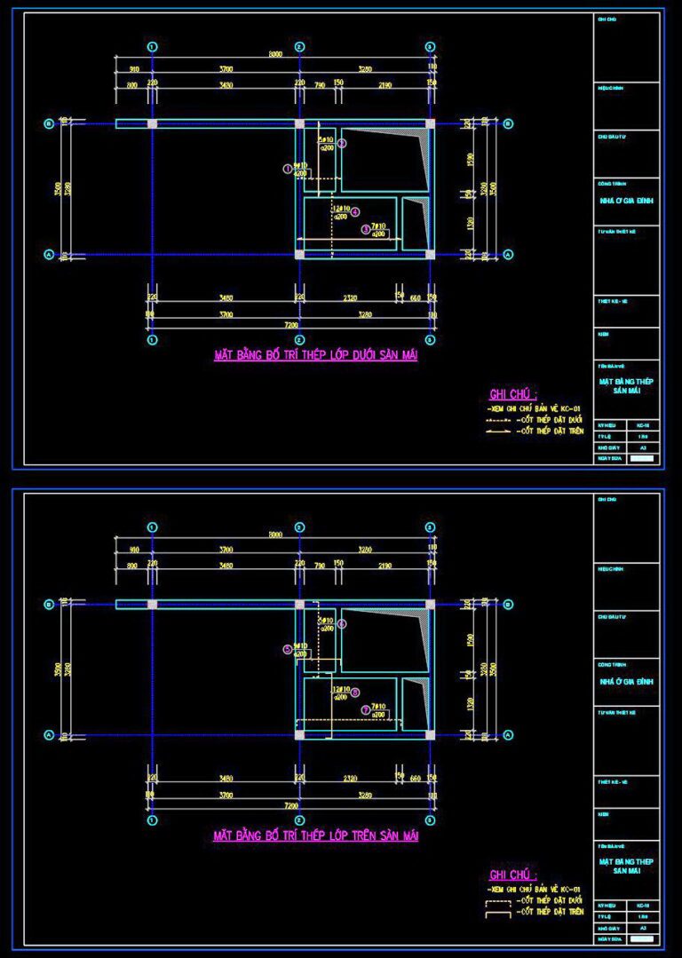 261. Structural Drawings Of 5-Story House A Complete Project 3.5m x 7 ...