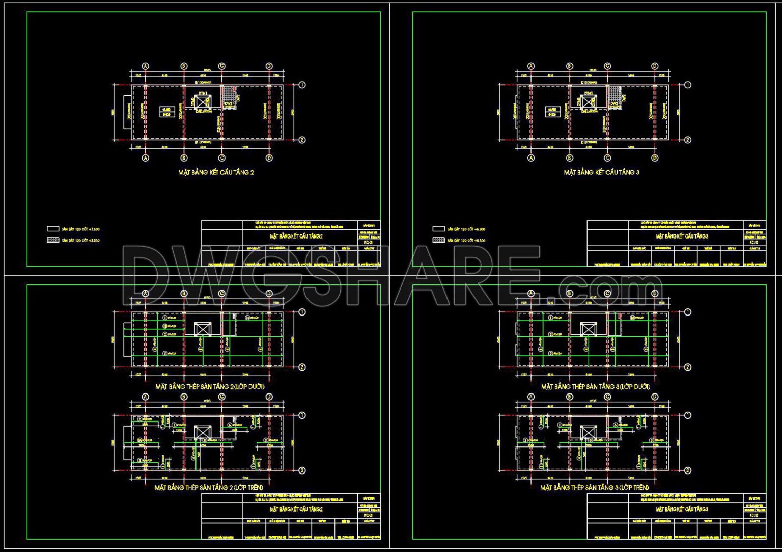 264. Structural Drawings Of 6-Story House A Complete Project 6m x 16.5m ...