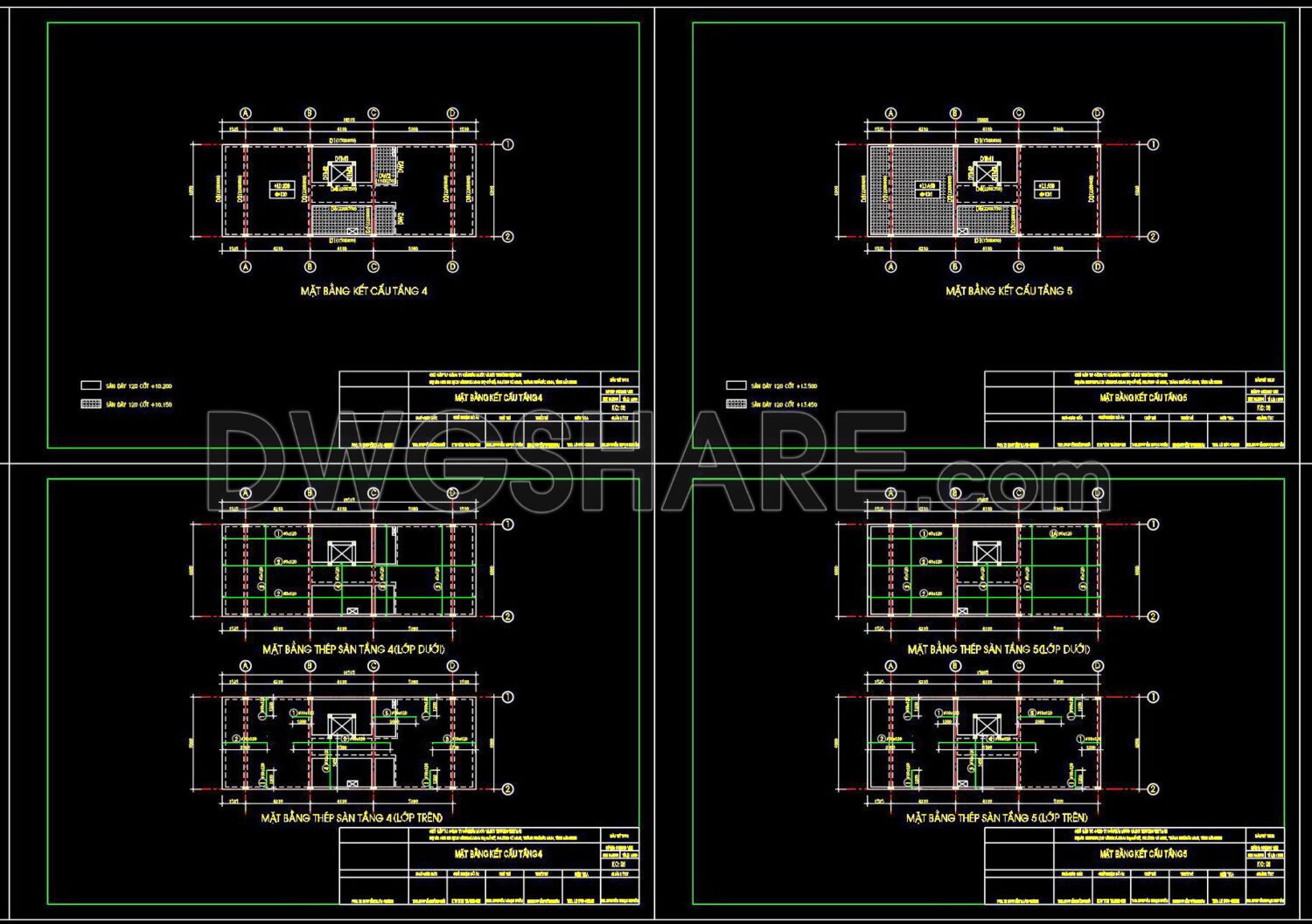 264. Structural Drawings Of 6-Story House A Complete Project 6m x 16.5m ...