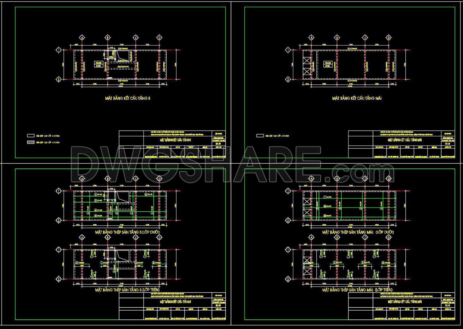 264. Structural Drawings Of 6-Story House A Complete Project 6m x 16.5m ...