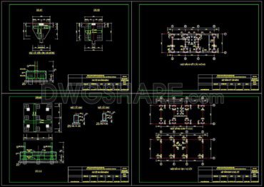 264. Structural Drawings Of 6-Story House A Complete Project 6m x 16.5m ...