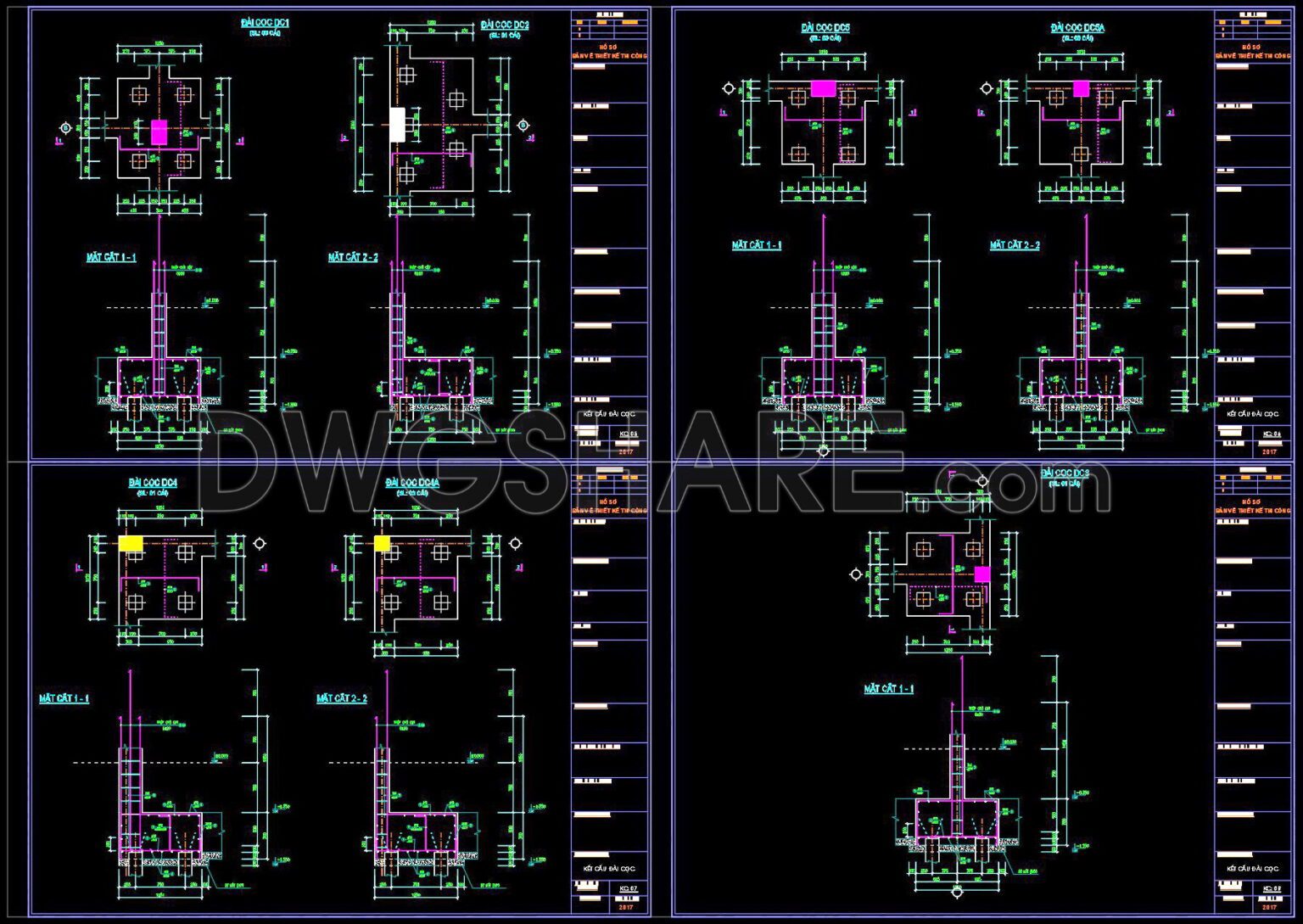 267. Structural Drawings Of 4-Story House A Complete Project 9.7m x 16 ...