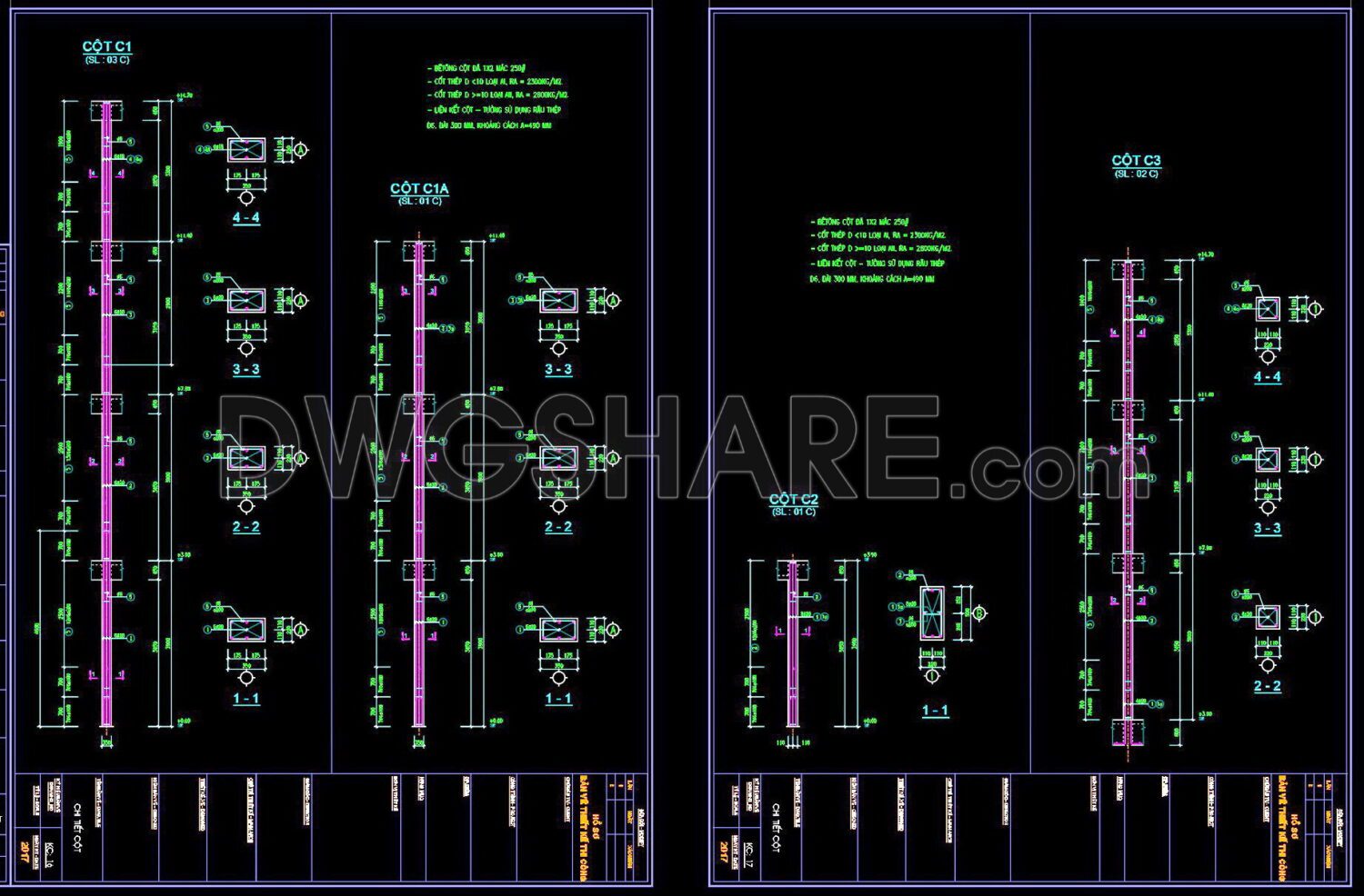 267. Structural Drawings Of 4-Story House A Complete Project 9.7m x 16 ...