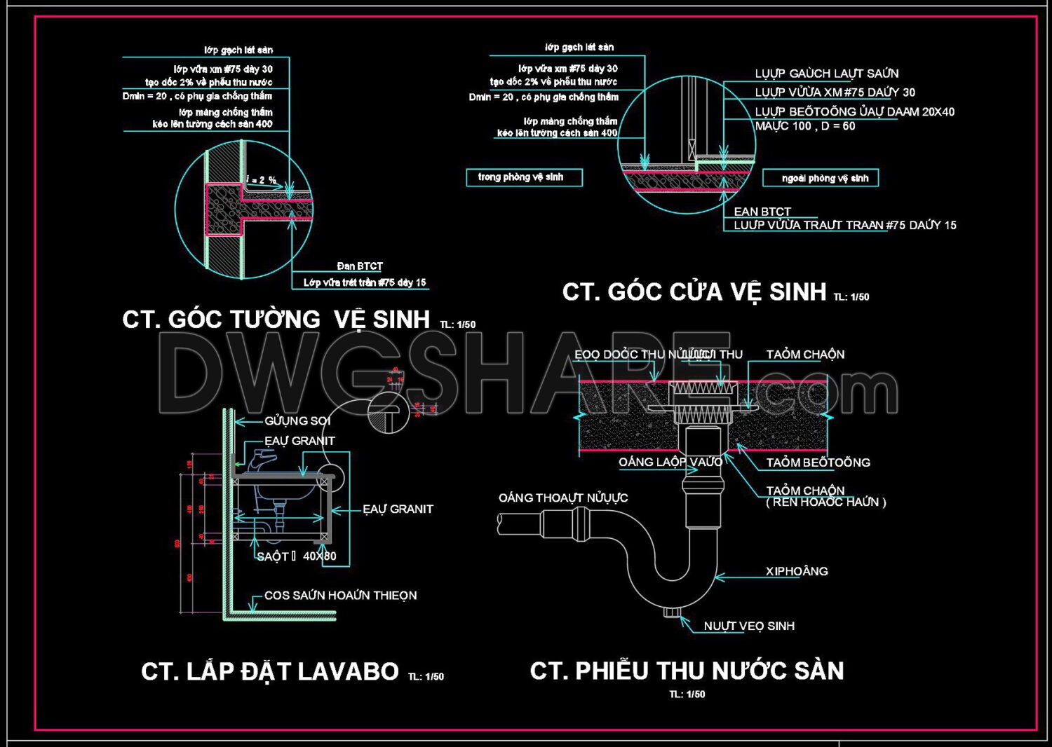 29. Free download of CAD drawings for architectural notes and ...
