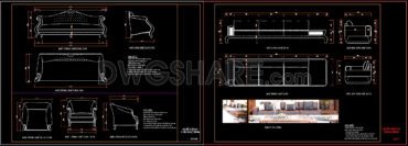 326. Free Download CAD drawings of the technical details of various types of Sofas