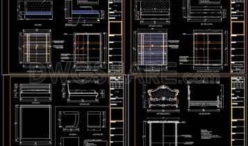 138.Detailed drawings of decorative patterns and moldings in CAD format