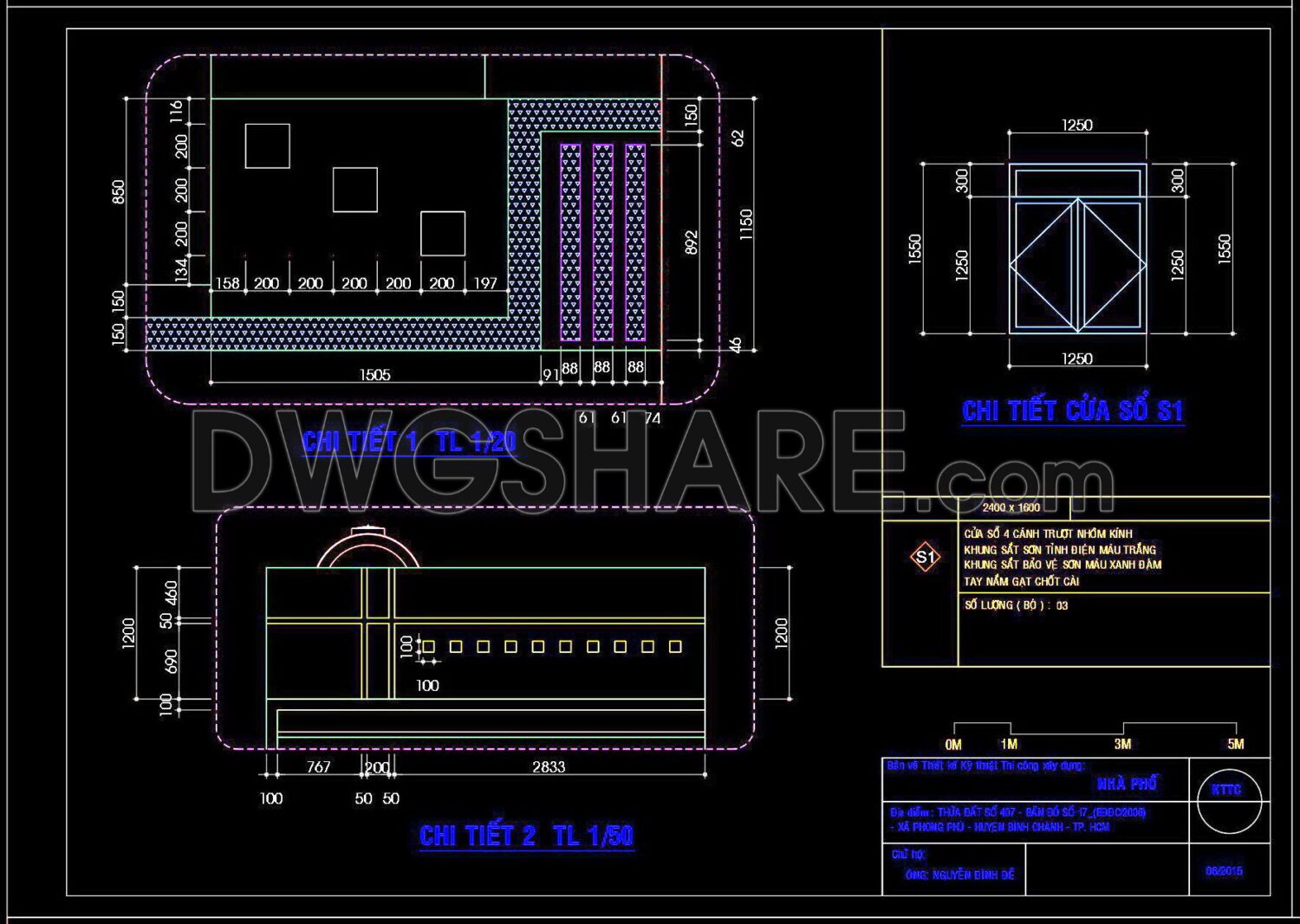 331. Detailed architectural CAD drawings of the balcony, railing of the ...
