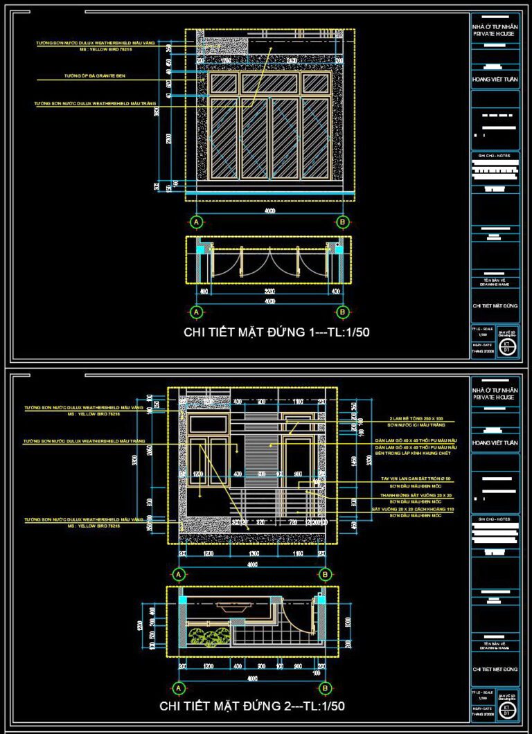 332. Detailed architectural CAD drawings of the facade townhouse