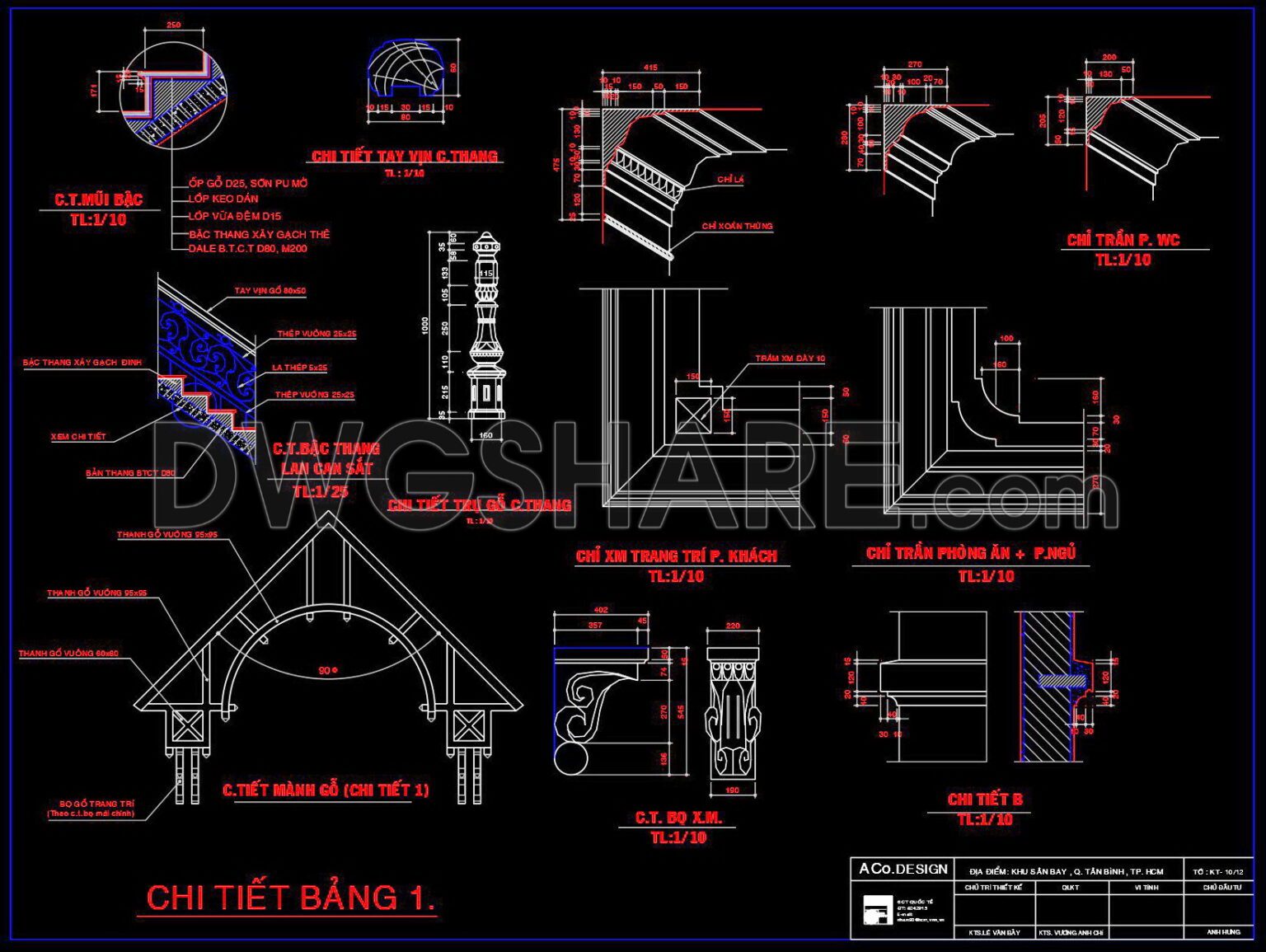 334. Detailed architectural CAD drawings of the balcony, railing of the ...