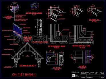 334. Detailed architectural CAD drawings of the balcony, railing of the ...