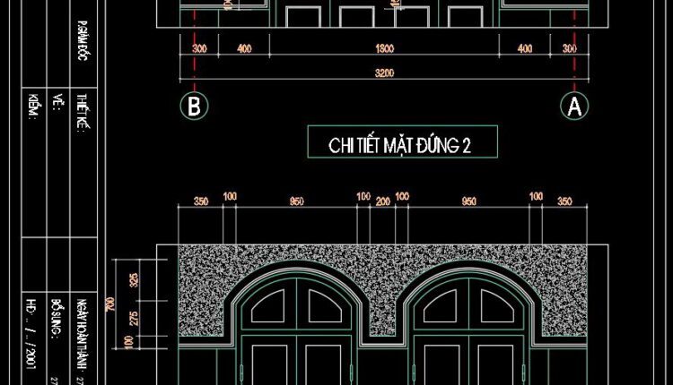 337. Detailed architectural CAD drawings of the balcony, railing of the ...