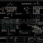 337. Detailed architectural CAD drawings of the balcony, railing of the ...