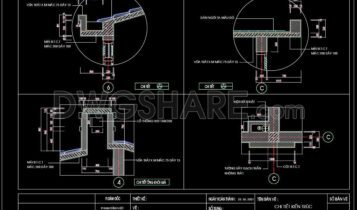 AutoCAD drawing of the construction method for an outdoor drainage system
