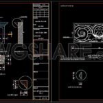 343. Detailed architectural CAD drawings of the facade, balcony ...