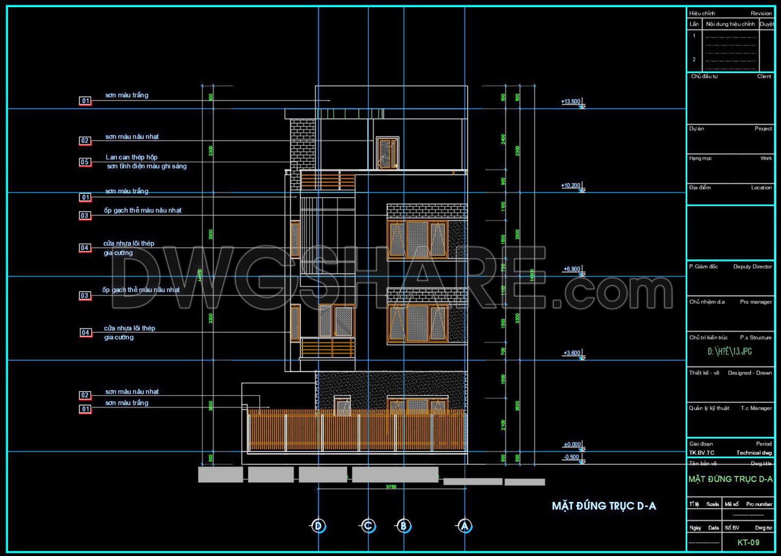 374. Download CAD Design Drawings for a 4-Story House with Dimensions ...