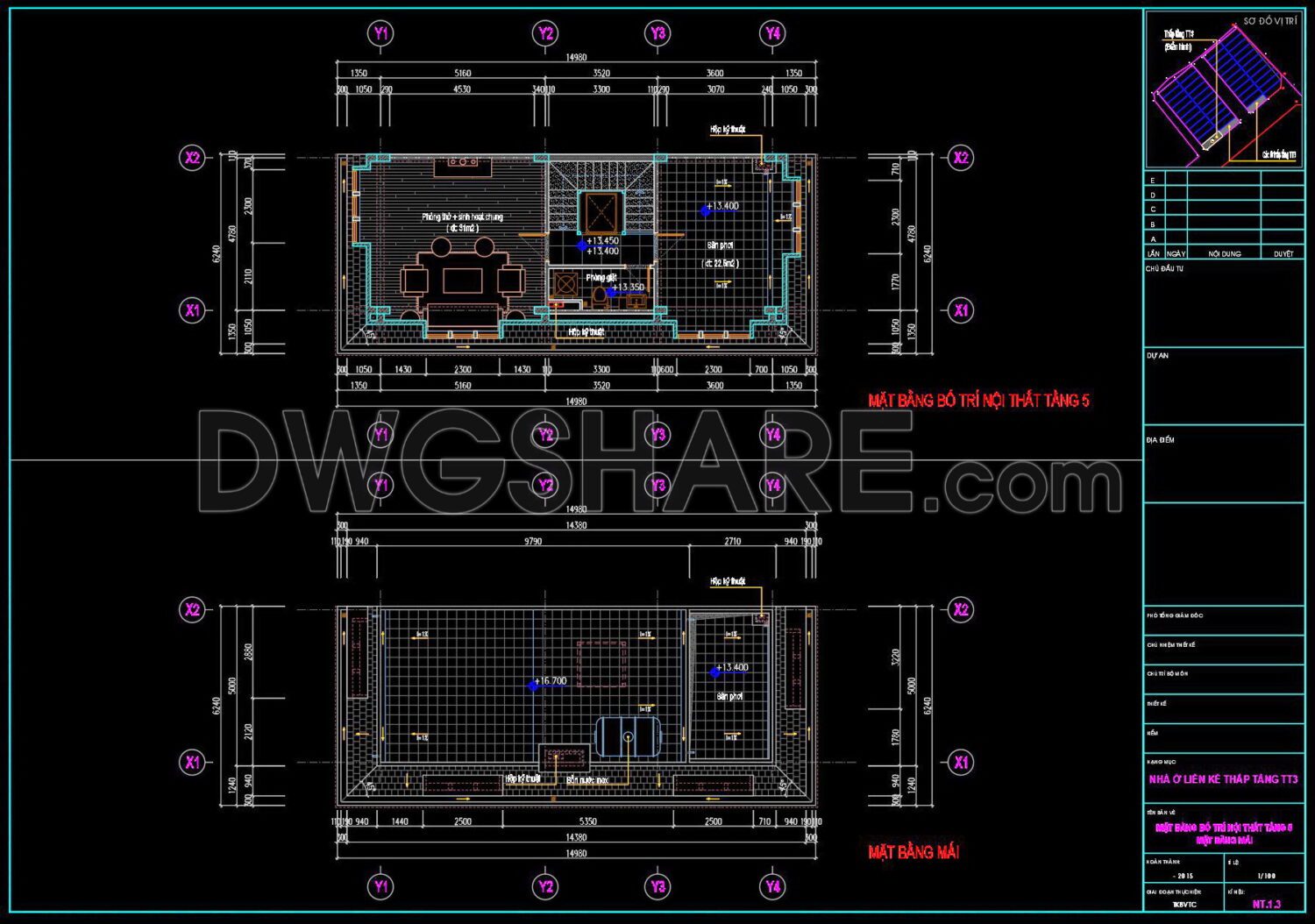 376. Download CAD Design Drawings for a 5-Story House with Dimensions ...