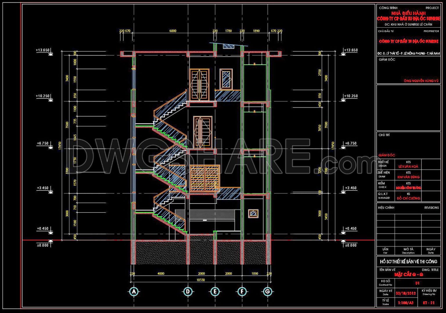 379. Download CAD Design Drawings for a 4-Story House with Dimensions ...