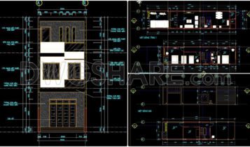 22.A set of trees and shrubs color top view AutoCAD blocks
