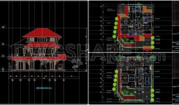 79.Autocad Drawings Of Pile Cap Layout and Sections Details For Download