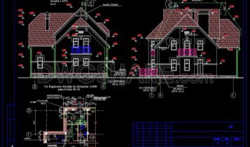 558. Free Download of Detailed CAD Drawings for Canopy Roof Wrapped